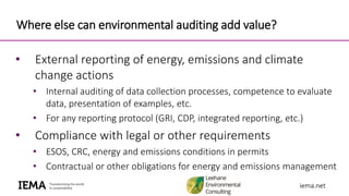 Environmental Management Systems & Auditing for climate change action ...