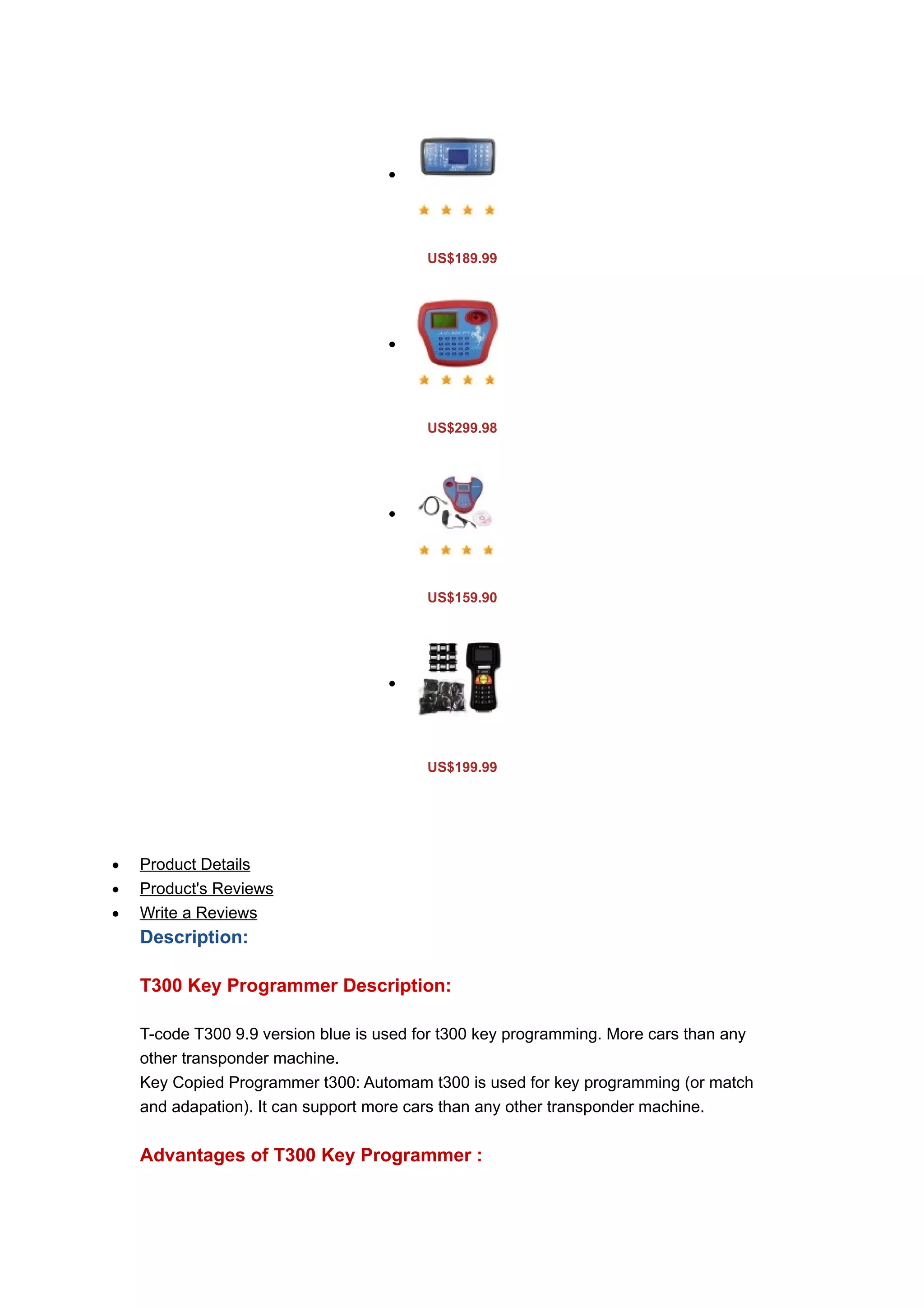 T300 key programmer | DOC | Programming Languages | Computing
