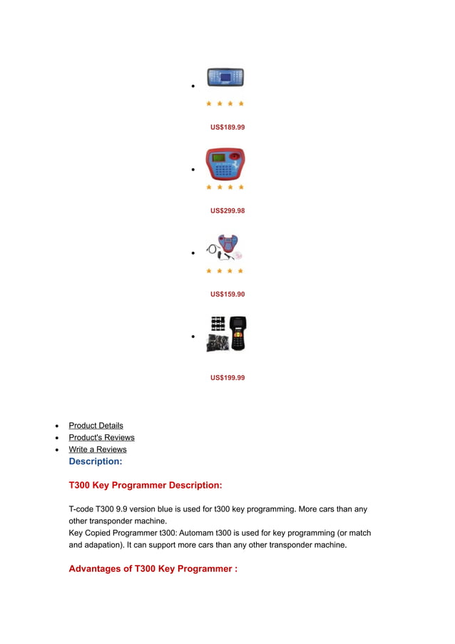 T300 key programmer | DOC | Programming Languages | Computing