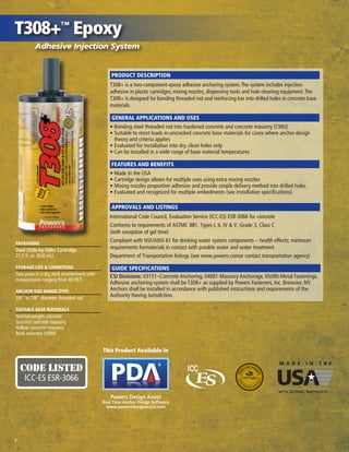 T308 epoxy-summary-brochure-1299505 | PDF