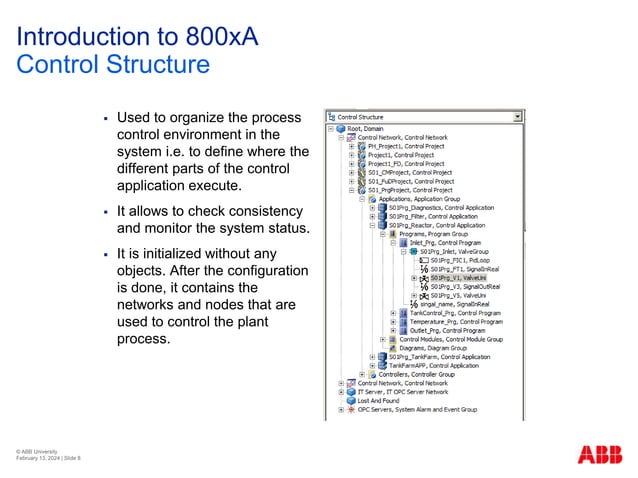 T310-01 Introduction to System 800xA - RevB.pptx | Operating Systems | Computer Software and ...