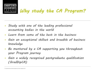 The Chartered Accountants Program explained | PPTX