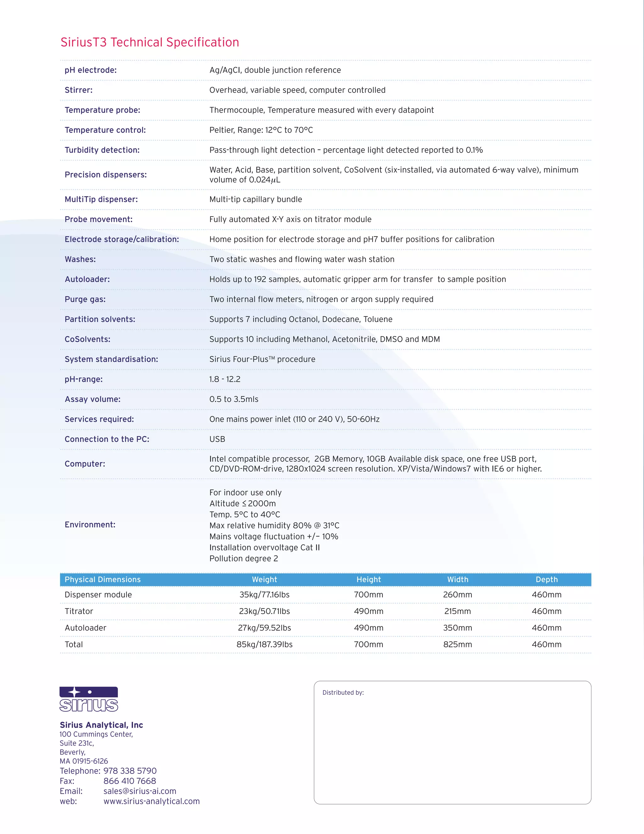 SiriusT3 Brochure | PDF