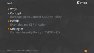 T3DD23 Content Security Policy - Concept, Strategies & Pitfalls | PPT