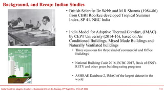 India Model for Adaptive Thermal Comfort in Residential Buildings | PDF