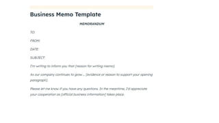T3 how to write a memo.ppt