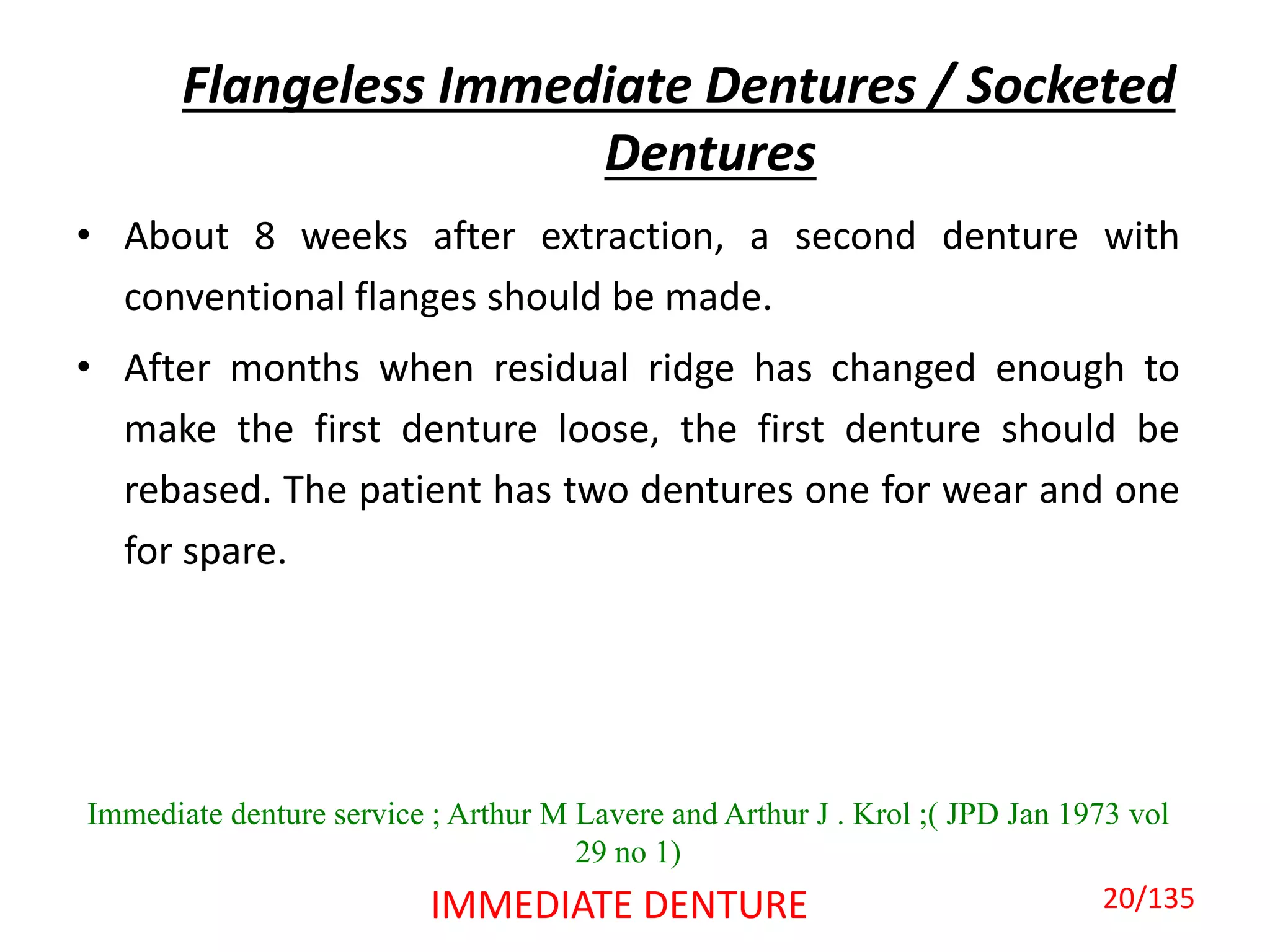 Immediate Denture | PPTX