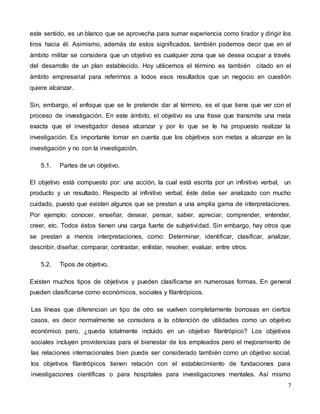 ¿Que es la observación, los objetivos y la hipótesis en un trabajo de ...