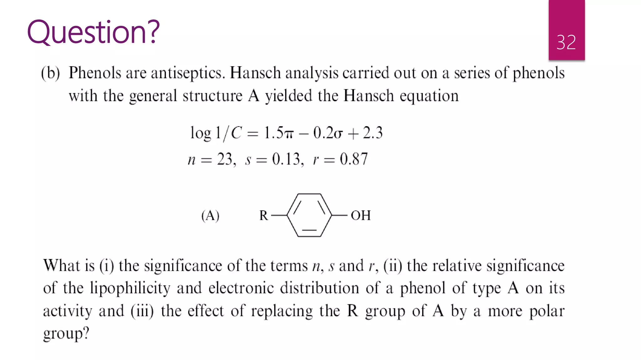 QSAR by hansch analysis | PPTX