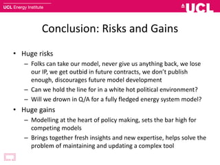The New Modelling-Policy Interface: Developing a Fully Open Source UK ...