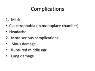 Hyperbaric oxygen ppt | PPTX