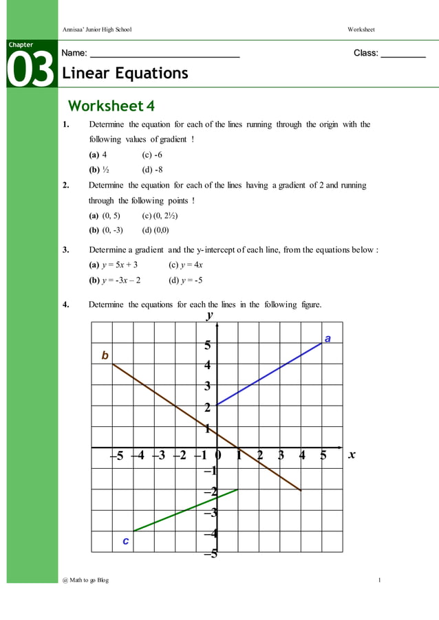 w4 Linear Equation | DOCX