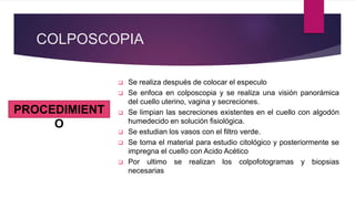 Procedimientos diagnósticos en ginecología | PPTX
