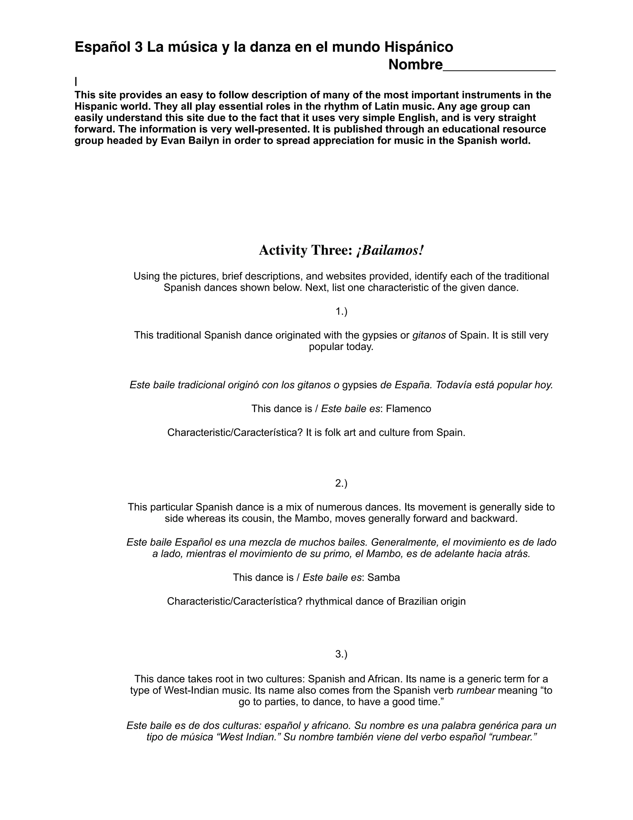 T4.2 music/dance webquest | PAGES