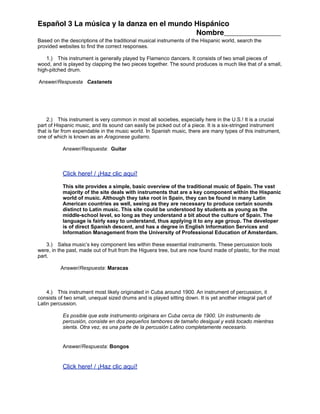 T4.2 music/dance webquest | PDF