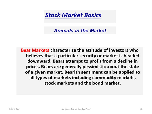 t4-common stock basics.pptx | Stocks and Bonds | Personal Investing