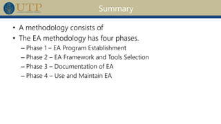 Enterprise Architecture Implementation Methodology | PPTX
