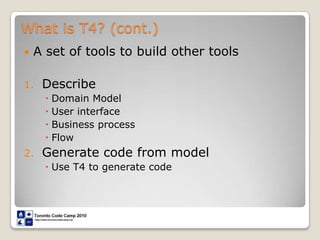 Code Generation using T4 | PPT
