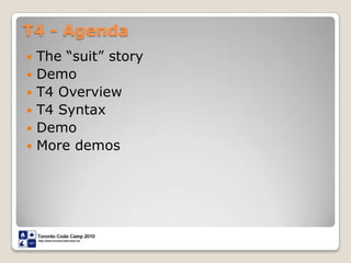 Code Generation using T4 | PPT