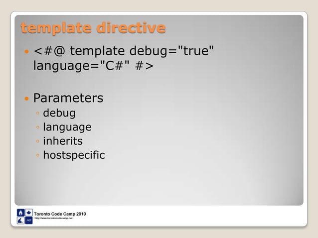 Code Generation using T4 | PPT