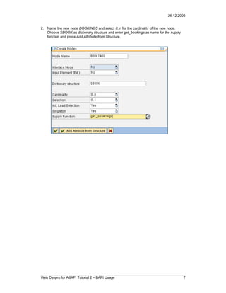 T4 web dynpro for abap - display bookings for selected flights | PDF