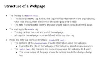 T430-01-Introduction to HTML.pptx | Web Design and HTML | Internet