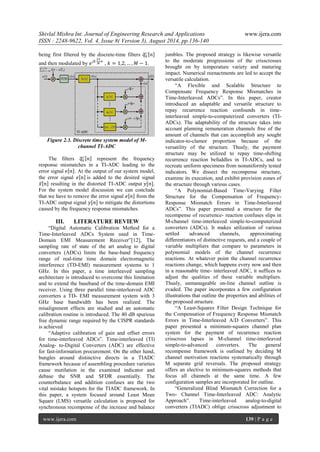 A Review: Compensation of Mismatches in Time Interleaved Analog to Digital Converters | PDF