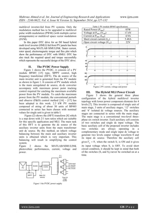 Direct Torque Control of Induction Motor Drive Fed from a Photovoltaic Multilevel Inverter | PDF