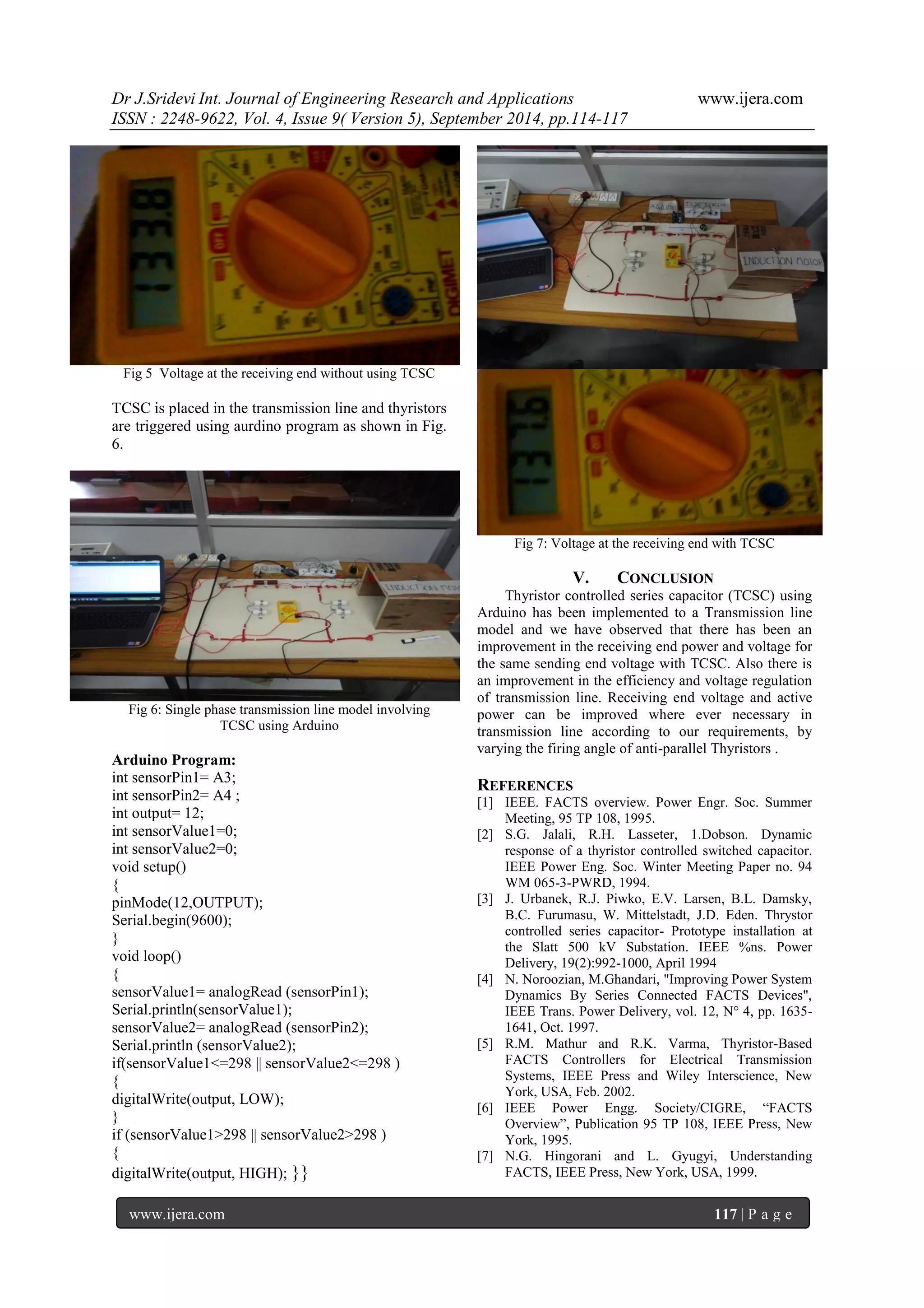 Implementation Of Thyristor Controlled Series Capacitor (TCSC) In Transmission Line Model Using ...