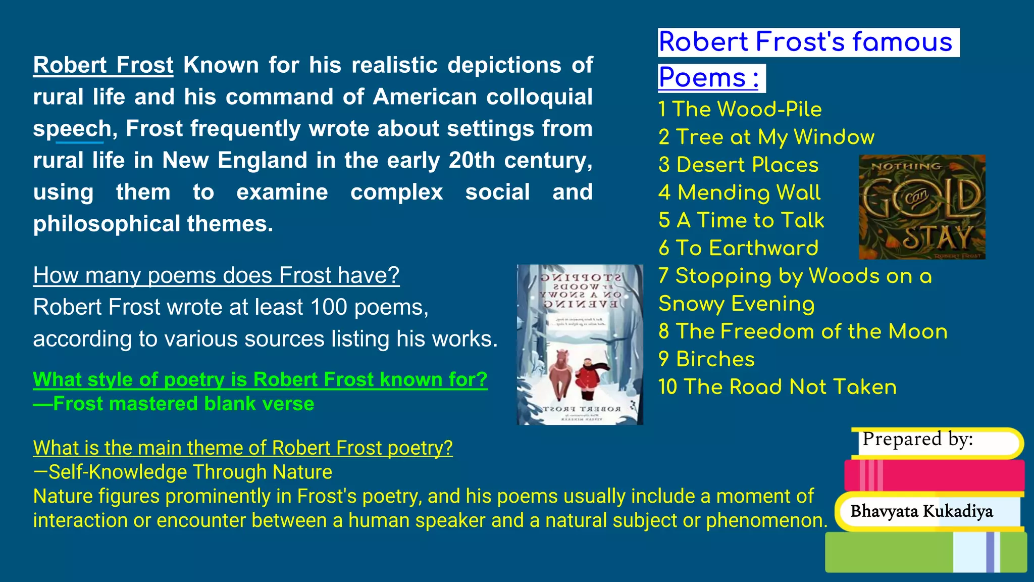 Robert Frost group Presentation | PPTX