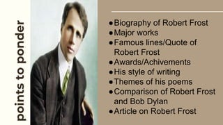 Robert Frost group Presentation | PPT