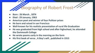 Robert Frost group Presentation | PPTX