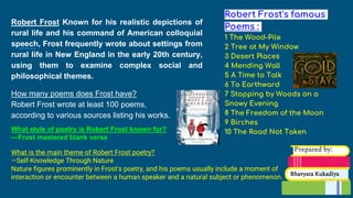 Robert Frost group Presentation | PPT