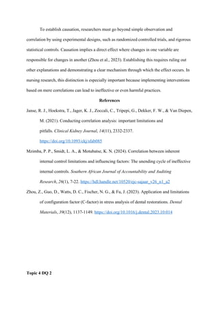 [SOLVED 2025] Correlation is a common statistic to measure a general linear relationship between ...