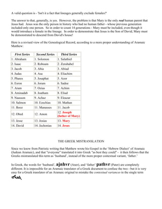 Aramaic genealogy | PDF