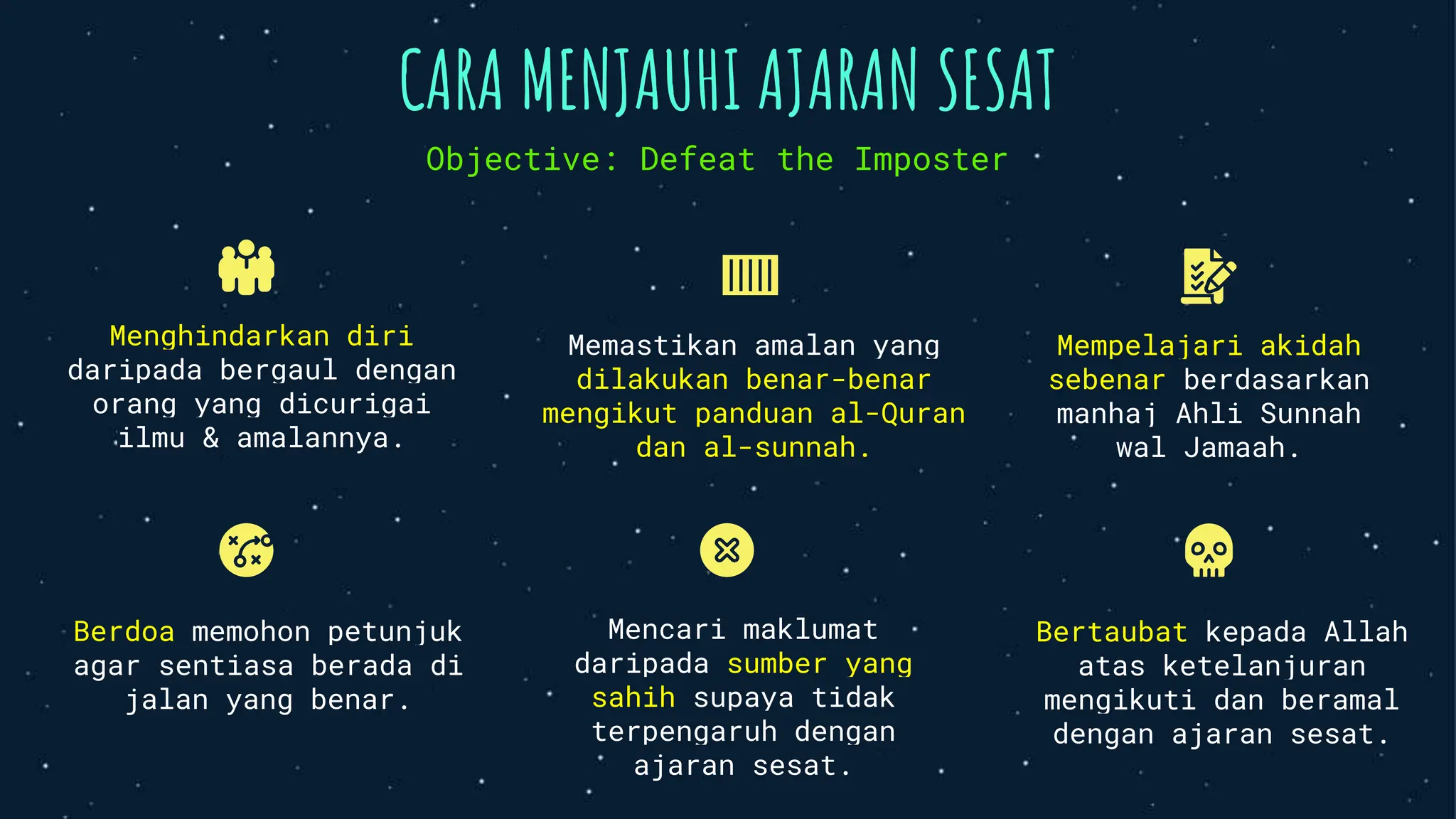 HINDARI AJARAN SESAT. Murid akan dapat menyatakan takrif ajaran sesat ...