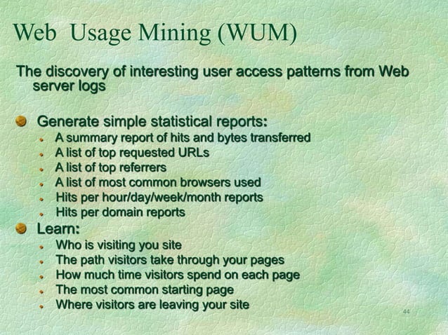 Web mining | PPT