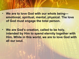 T4 loving god | PPT