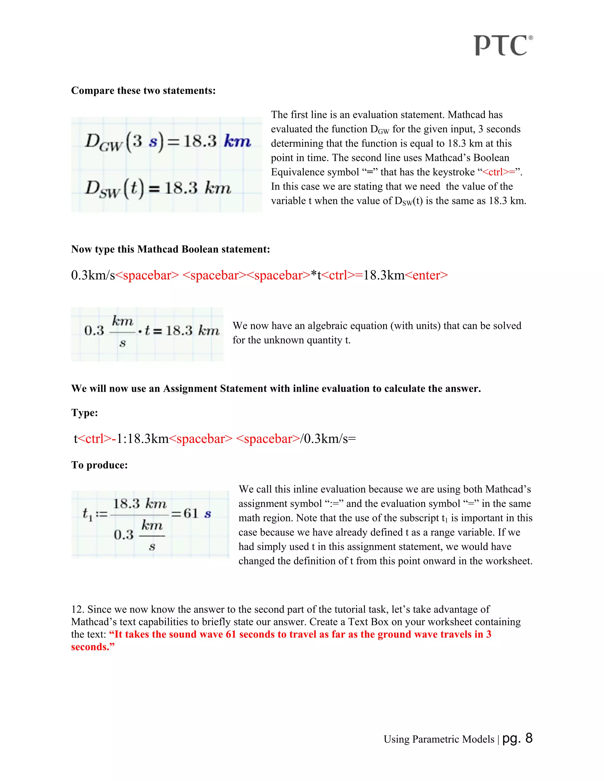 Parametric Equations with Mathcad Prime | PDF