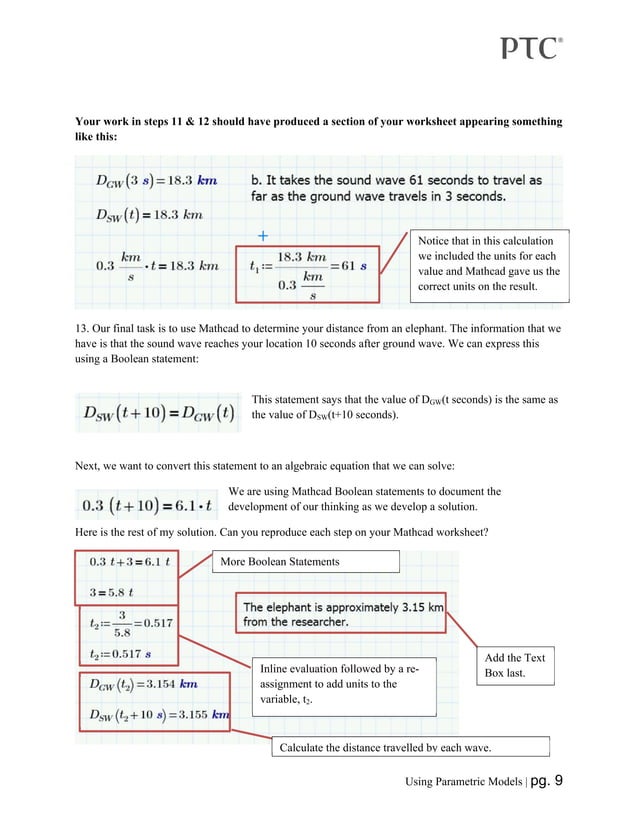 Parametric Equations with Mathcad Prime | PDF