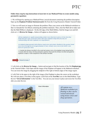 Parametric Equations with Mathcad Prime | PDF