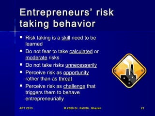 T4 risk taking & resourcing skills-2013 | PPT