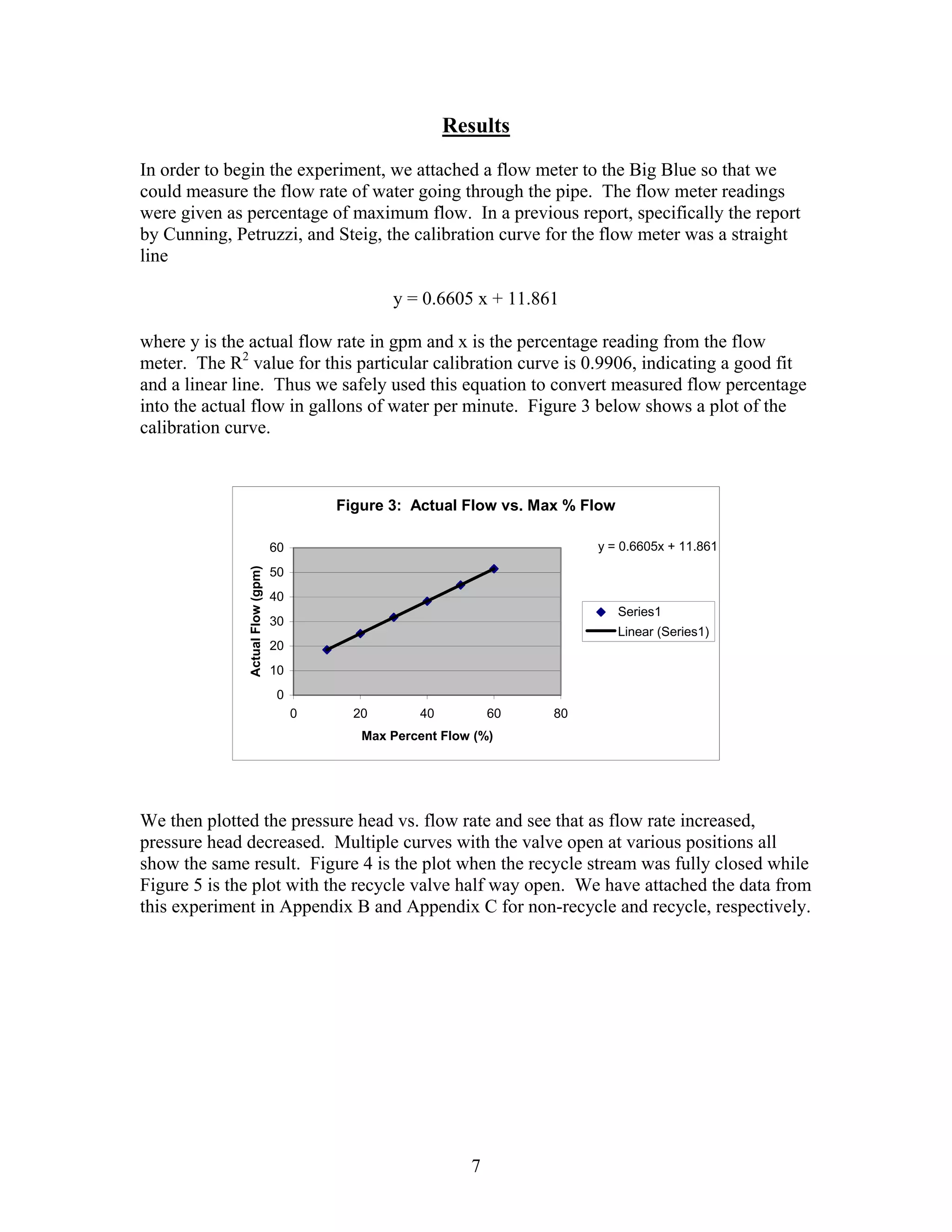 Flow rate and pressure head | PDF