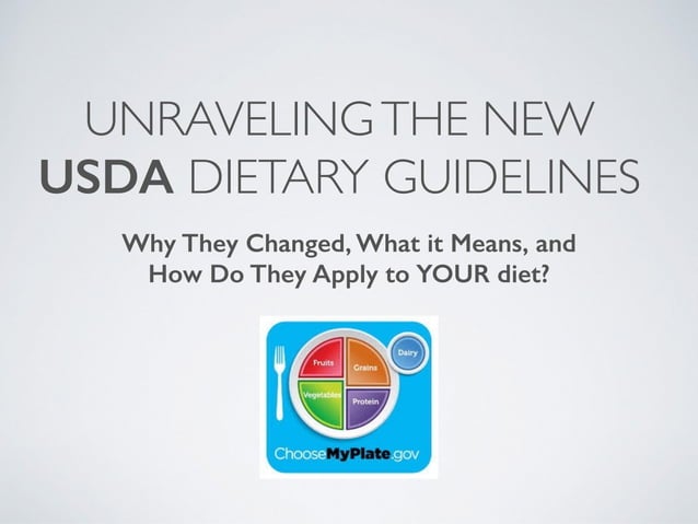 Unraveling The New USDA Dietary Guidelines | PDF | Chemistry | Science
