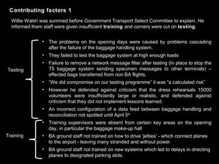 Testing Sociotechnical Systems: Heathrow Terminal 5 | PPT