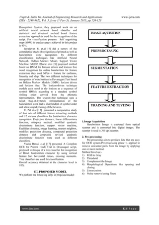An Optical Character Recognition for Handwritten Devanagari Script | PDF