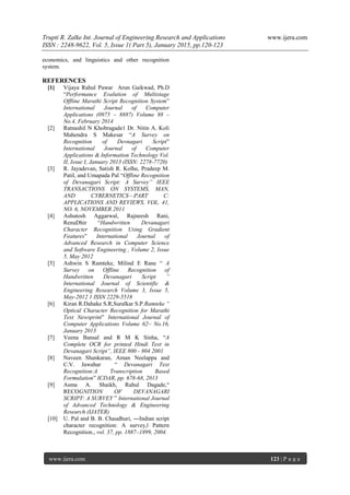An Optical Character Recognition for Handwritten Devanagari Script | PDF
