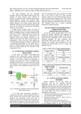 Active Anti-Islanding Protection For Grid Connected Solar Photovoltaic Power Plant | PDF