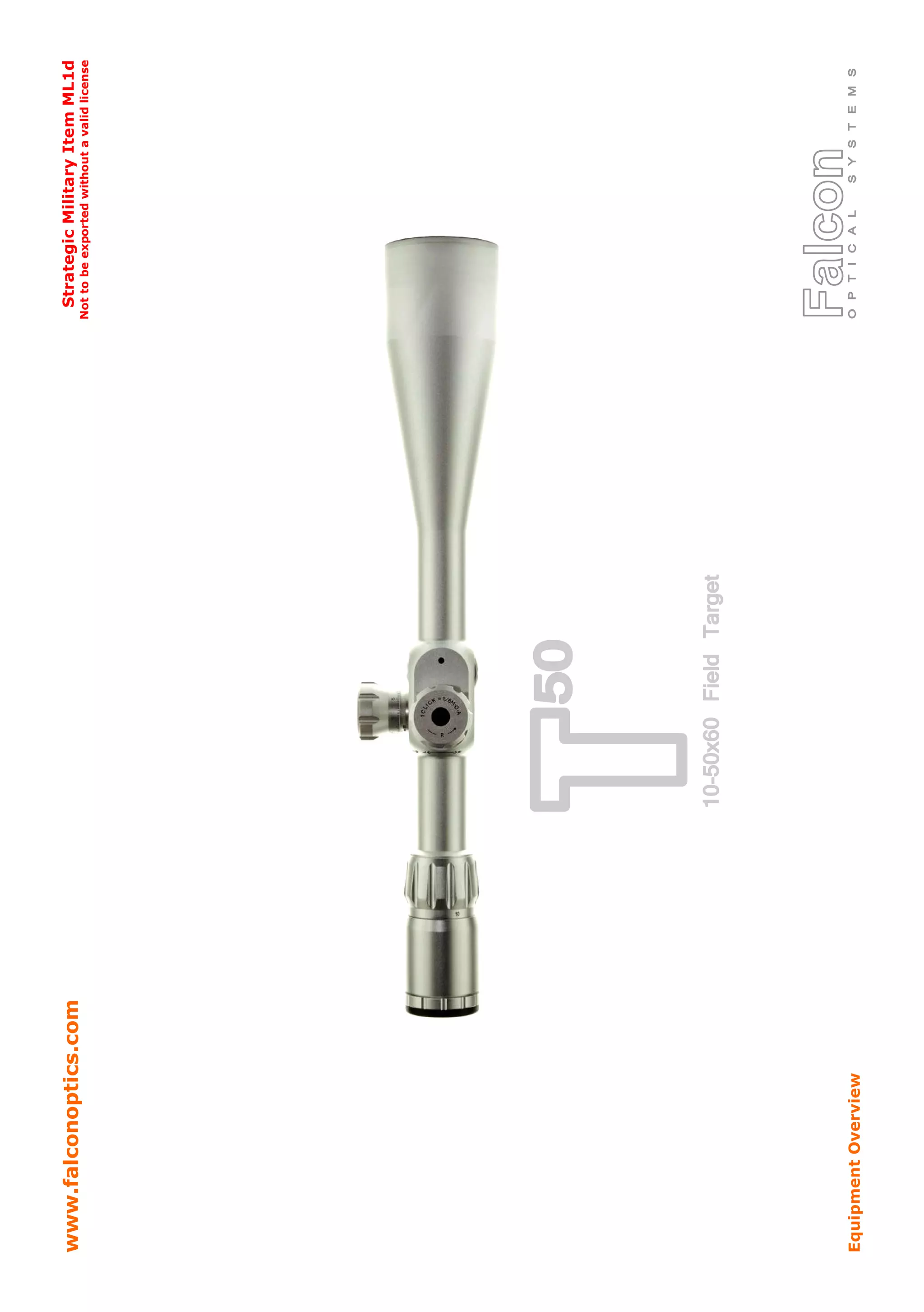 Instruction manual | Falcon T50 | Optics Trade | PDF