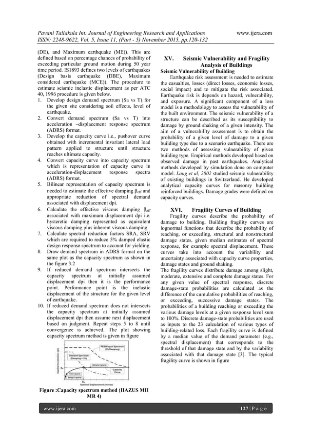 Seismic Fragility Analysis of Regular and Vertical Setback R/C Frame ...
